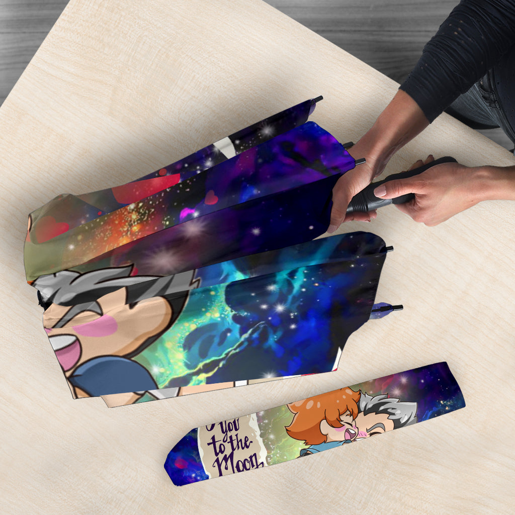 Galaxy Umbrella Love You To The Moon Design by Bokuhina - AnimeBape