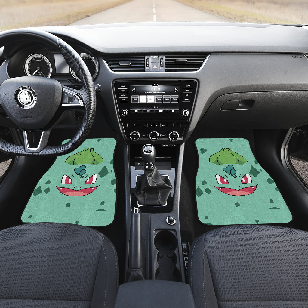 Bulbasaur Floor Mats for Cars - Pokemon Themed Auto Accessories - AnimeBape