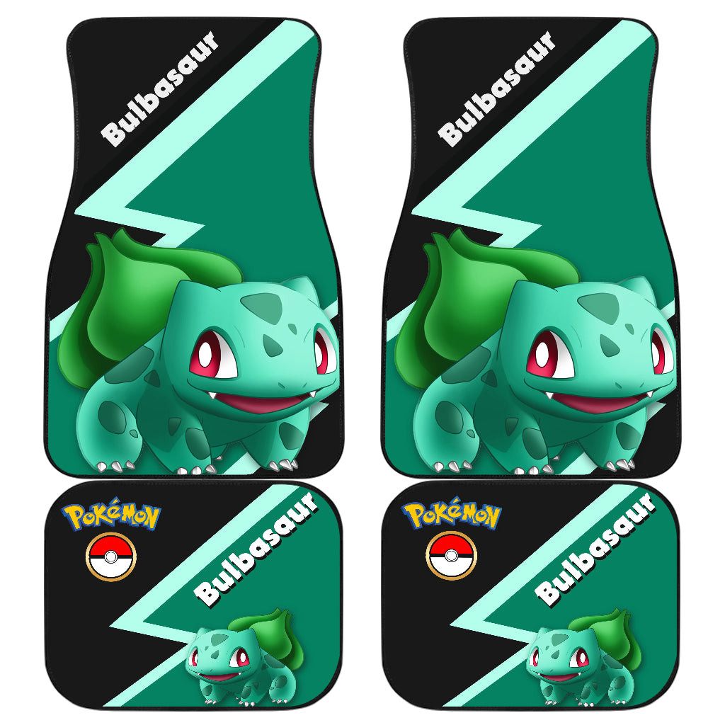 Bulbasaur Pokemon Car Mats - Unique Car Accessories for Fans - AnimeBape