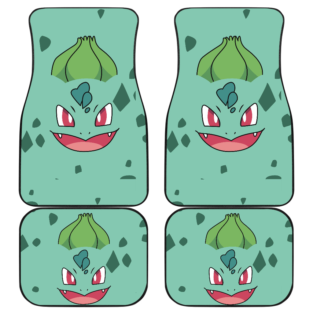 Bulbasaur Floor Mats for Cars - Pokemon Themed Auto Accessories - AnimeBape