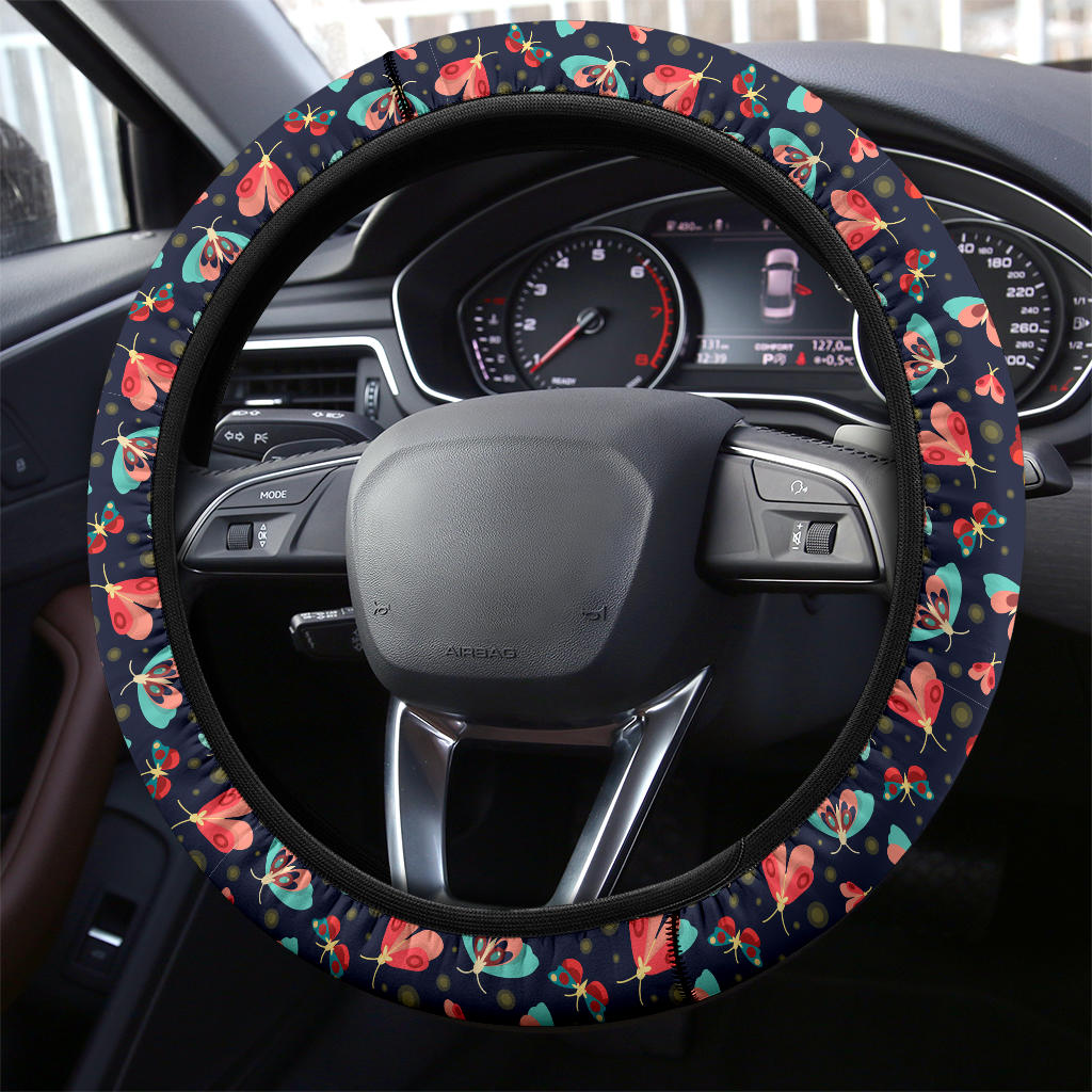 Beautiful Butterfly Premium Car Steering Wheel Cover - AnimeBape