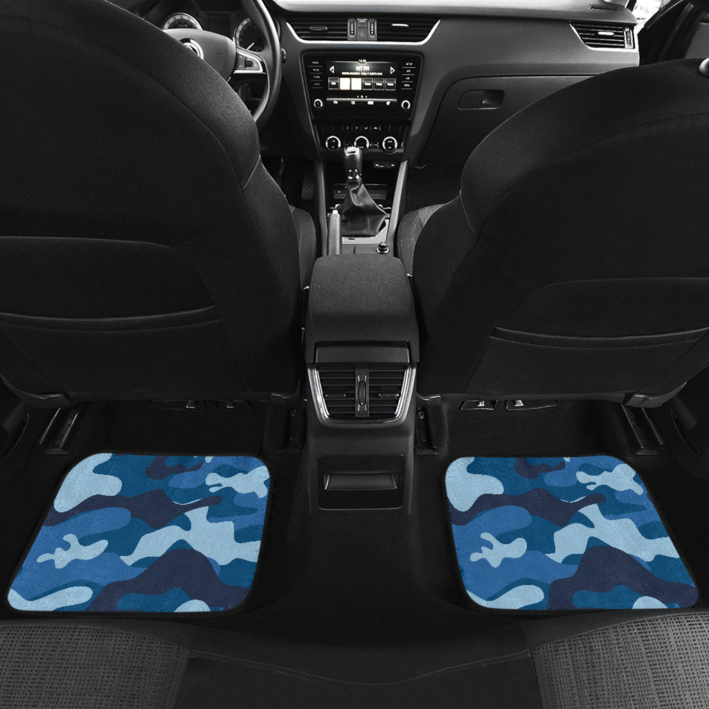 Bright Blue Camo Floor Mats for Cars - Car Accessories - AnimeBape