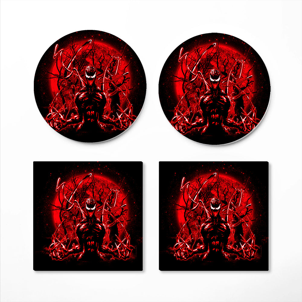 Carnage Moonlight Coasters for Drinks - AnimeBape