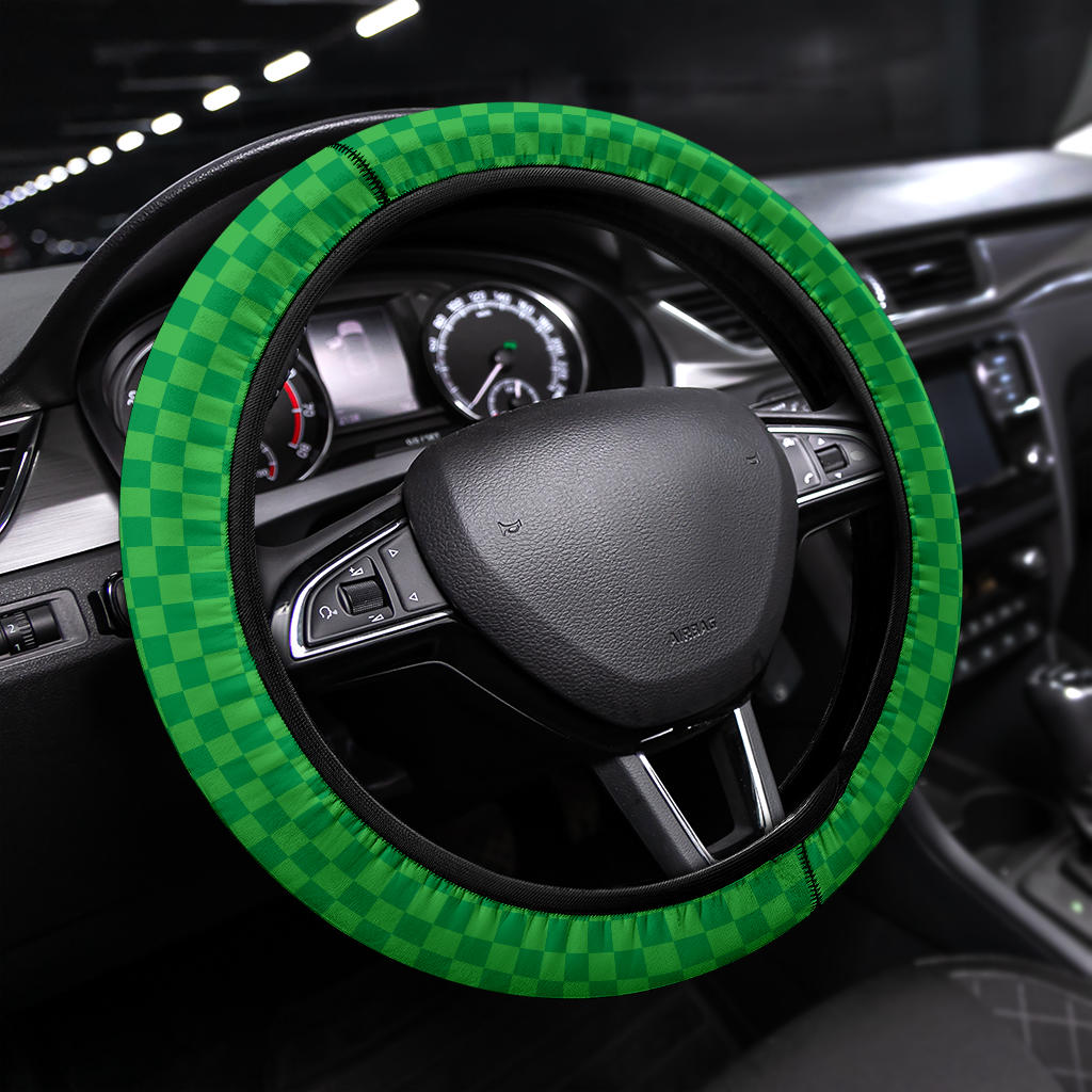 Premium Car Steering Wheel Cover Caro Green Quality Protection AnimeBape