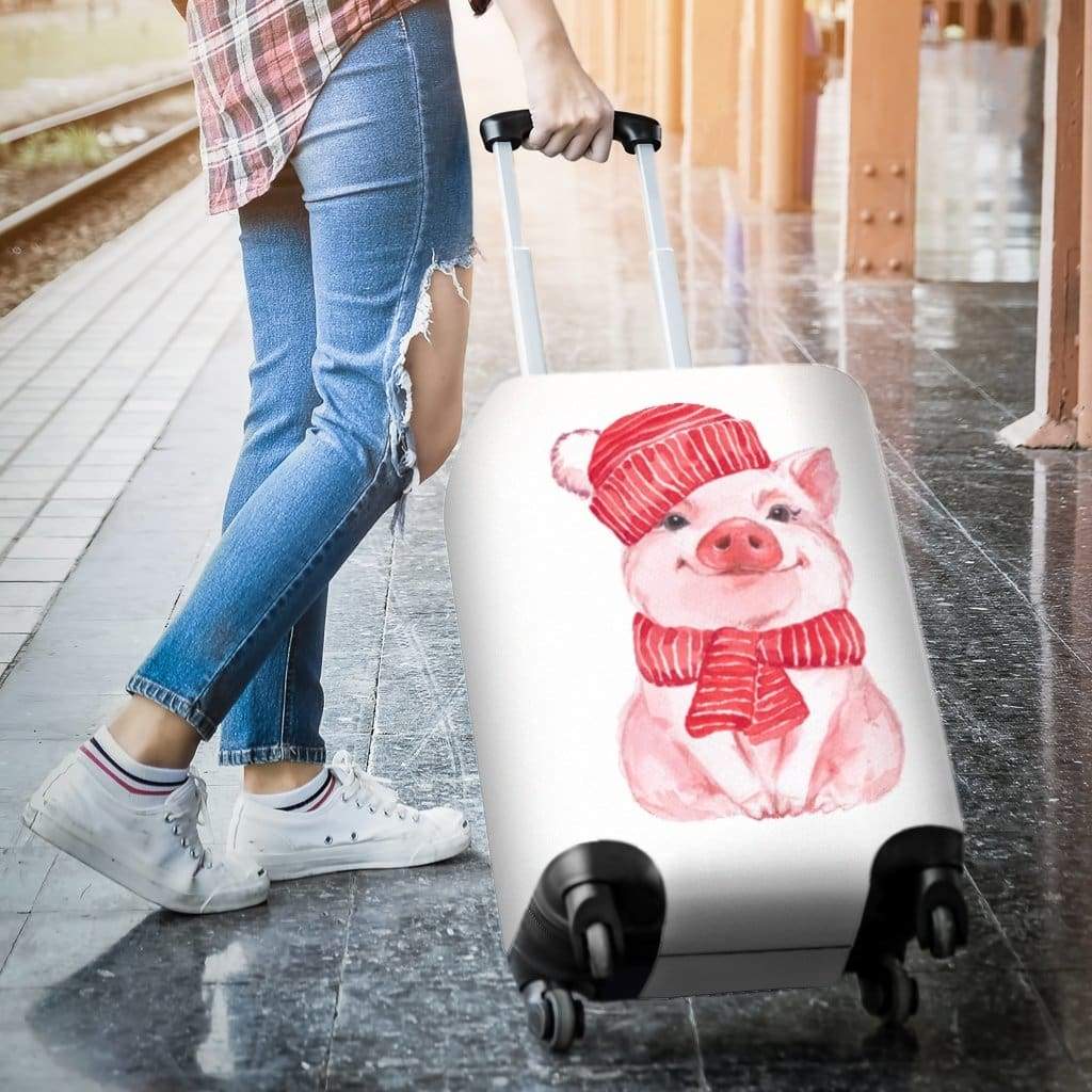 Adorable Pig Luggage Cover Protector for Suitcases and Travel Bags ...