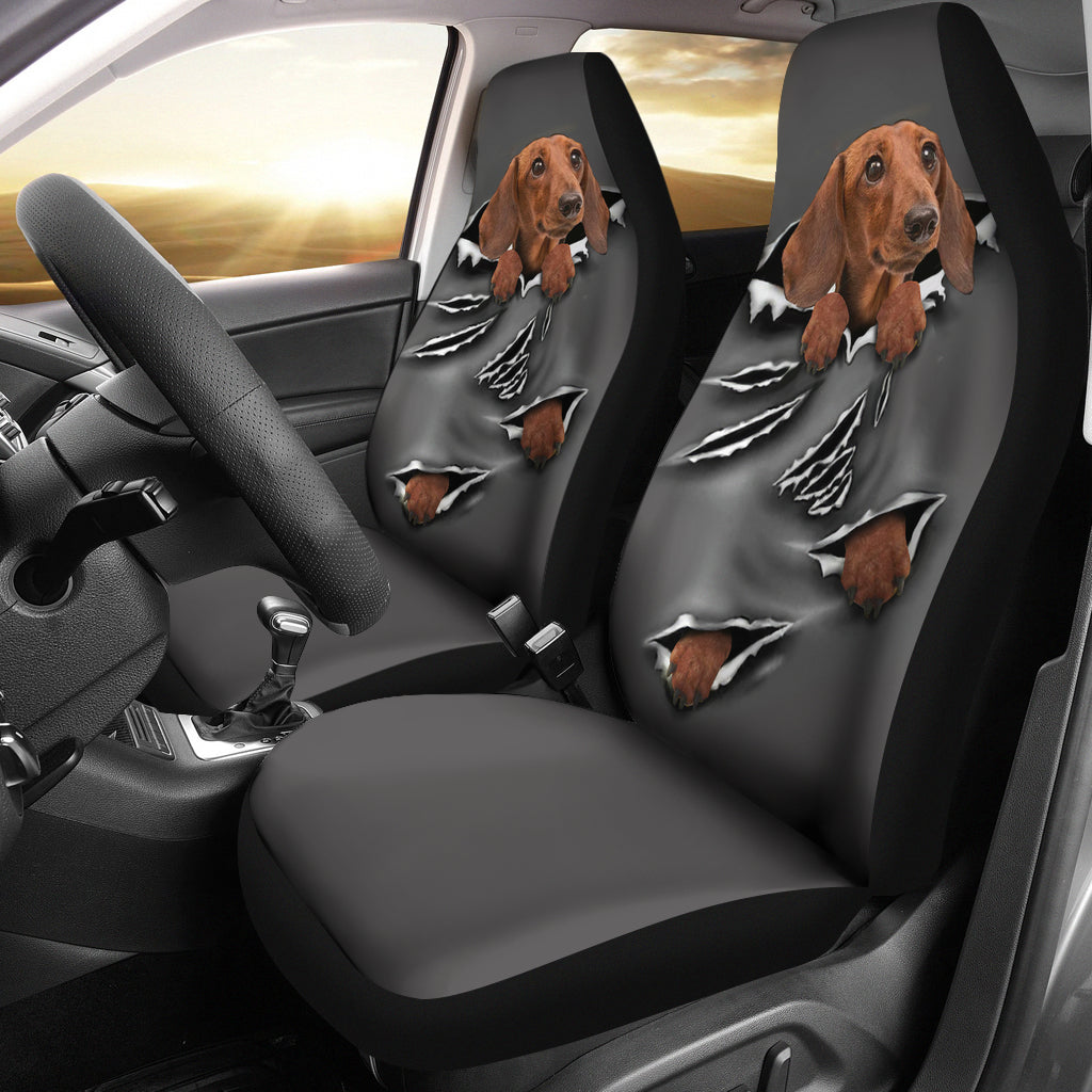 Dachshund Car Seat Cover for Dogs - Hanging Design Protection - AnimeBape