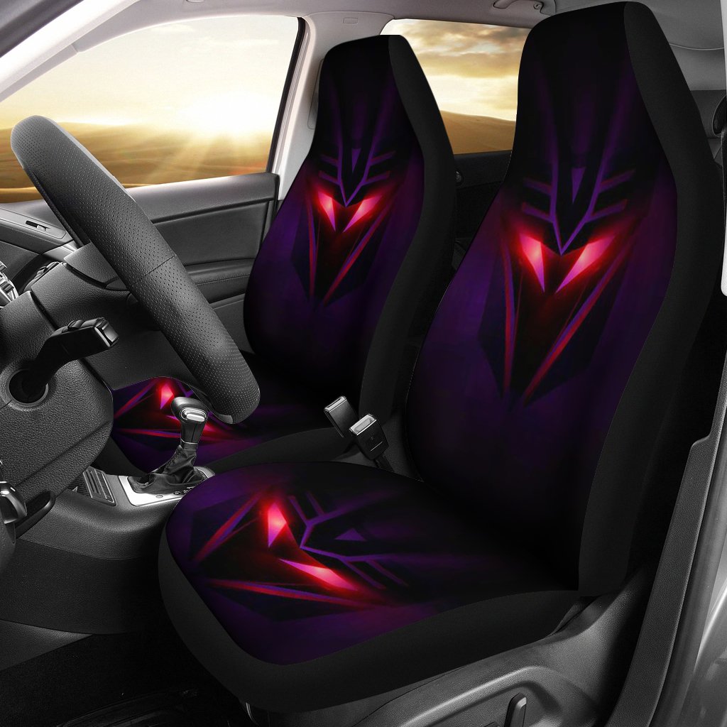 Decepticons Night Logo Custom Car Seat Covers Premium Protectors AnimeBape