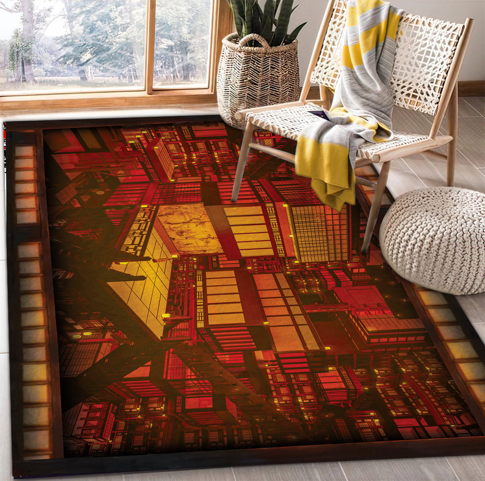 Demon Slayer Infinity Castle Rug Carpet for Home Room Decor - AnimeBape