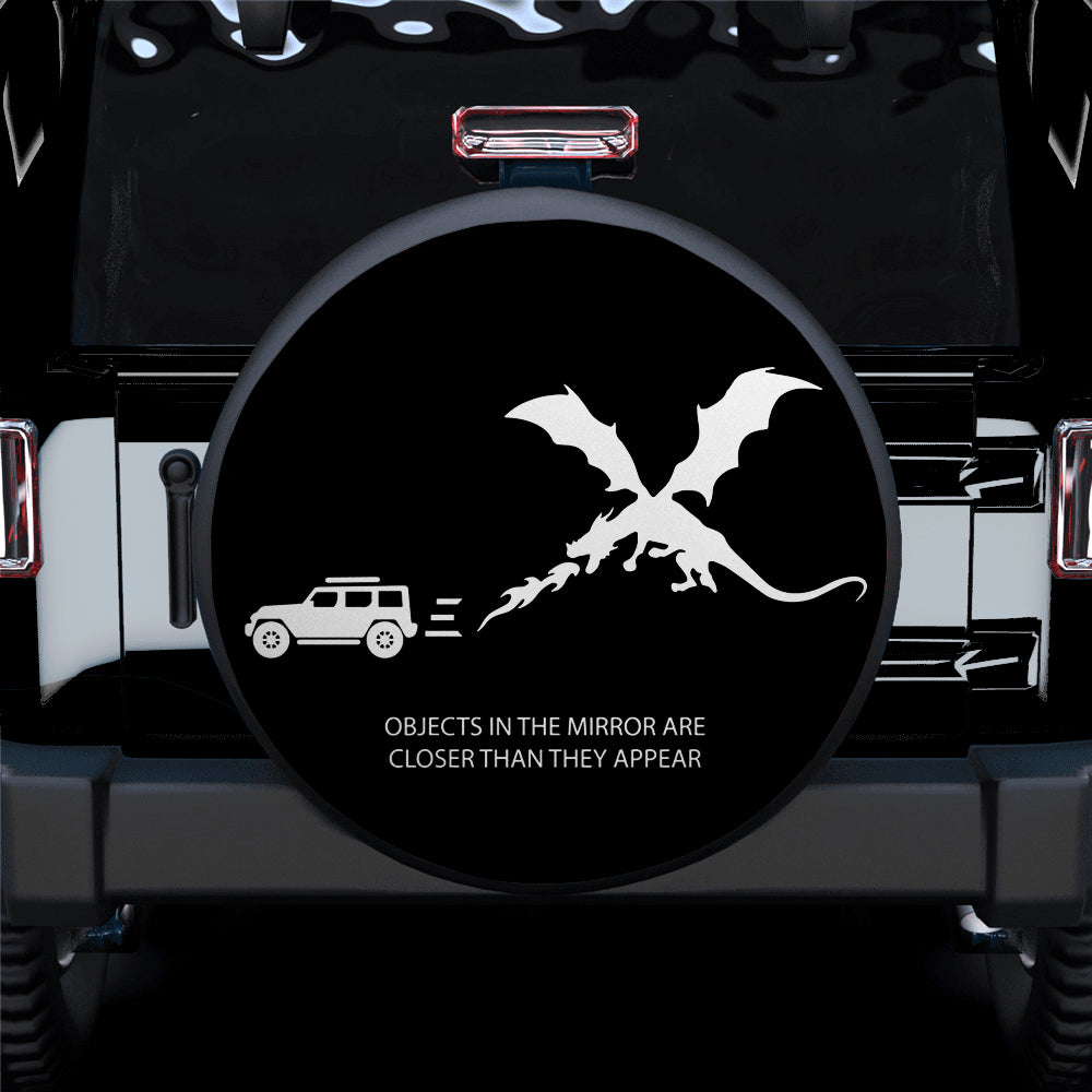 Funny Dragon Spare Tire Cover Gift for Campers - Jeep Accessory - AnimeBape