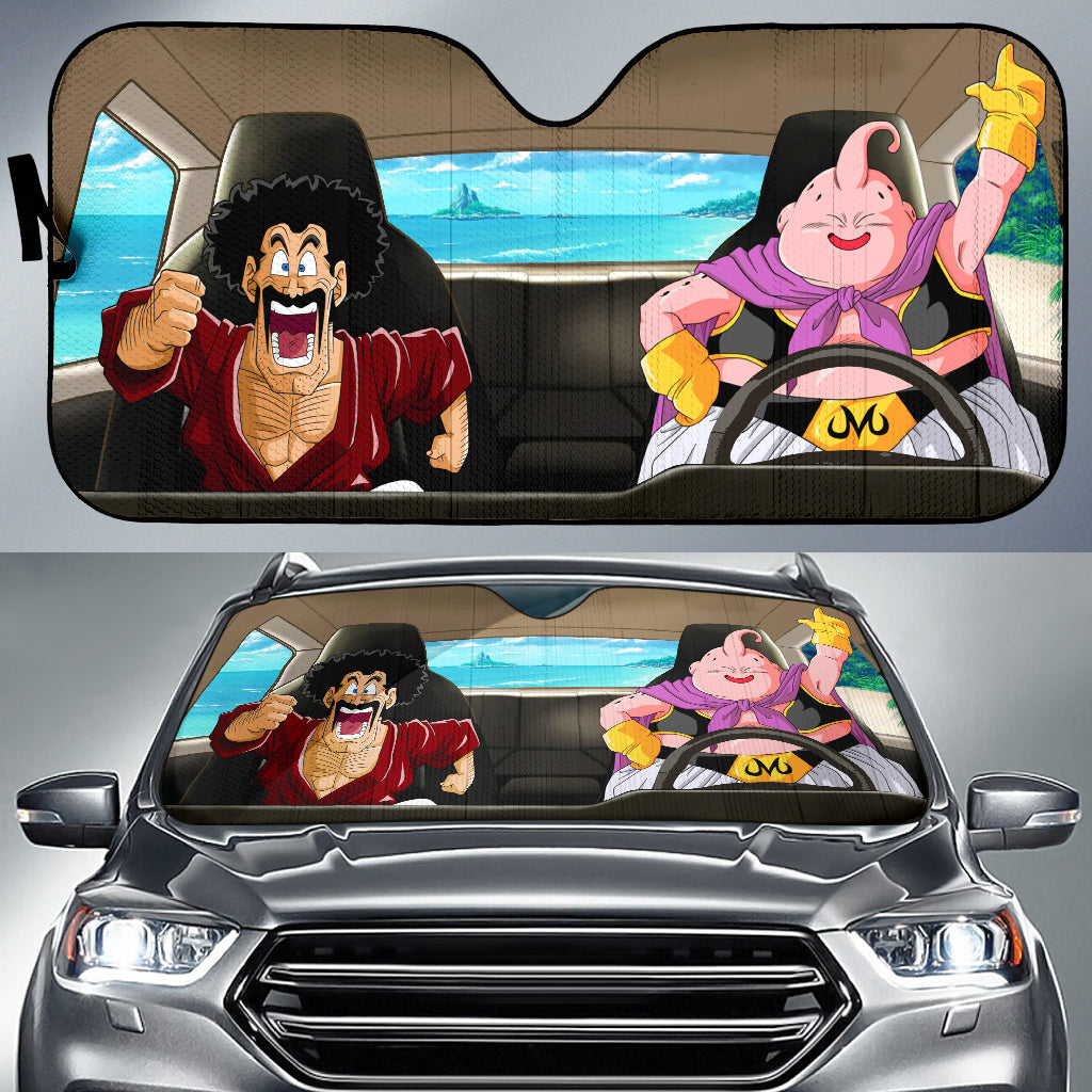 Fat Buu and Satan Dragon Ball Car Auto Sunshades for Sun Protection ...