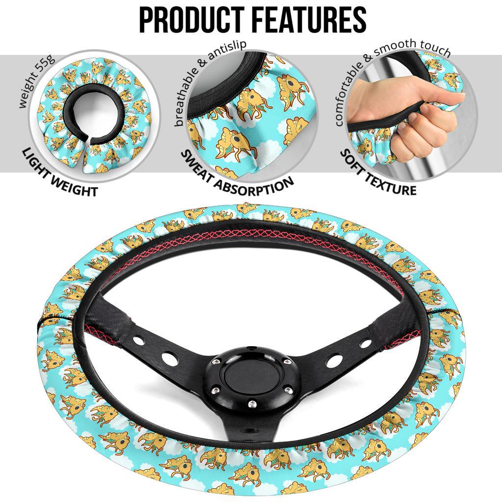 Dragonite Pokemon Steering Wheel Cover for Car Decor 2 - AnimeBape