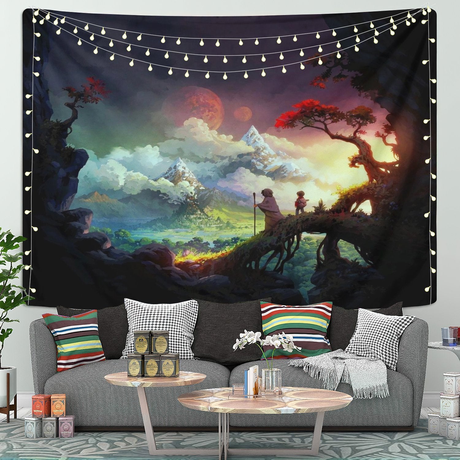 Fantasy Art Tapestry Wall Hanging for Home Room Decor - AnimeBape