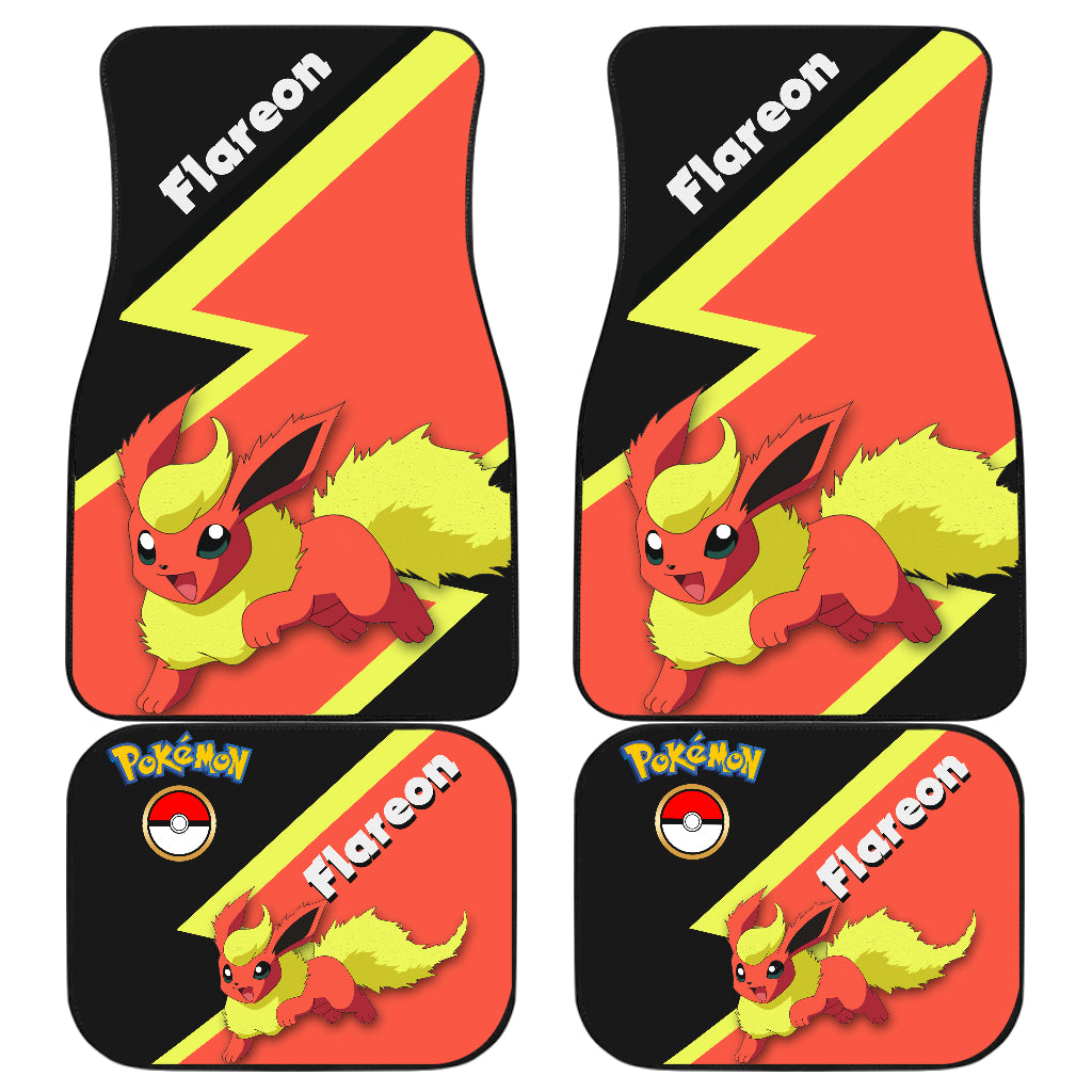 Flareon 2 Pokemon Car Accessories - Floor Mats for Cars - AnimeBape