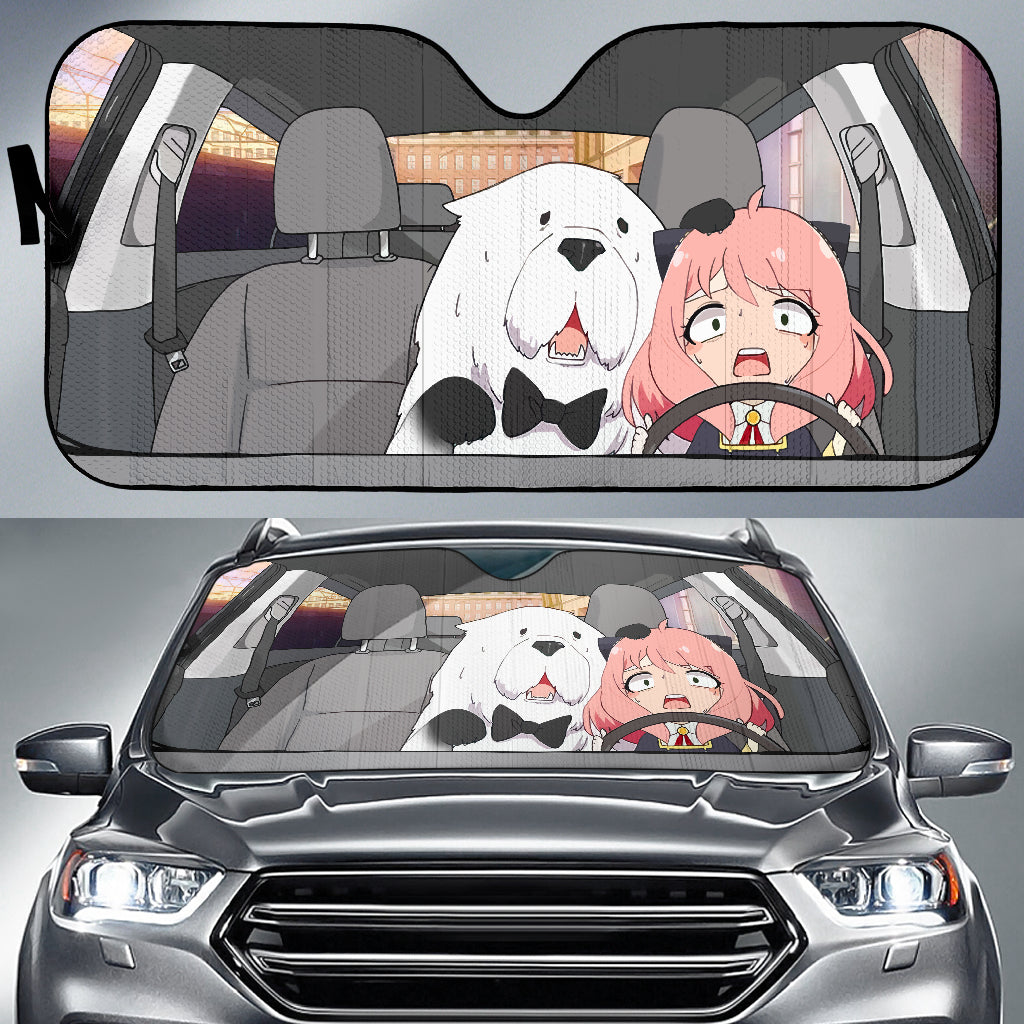 Funny Anya Spy X Family Car Sunshades for Auto Driving Protection ...