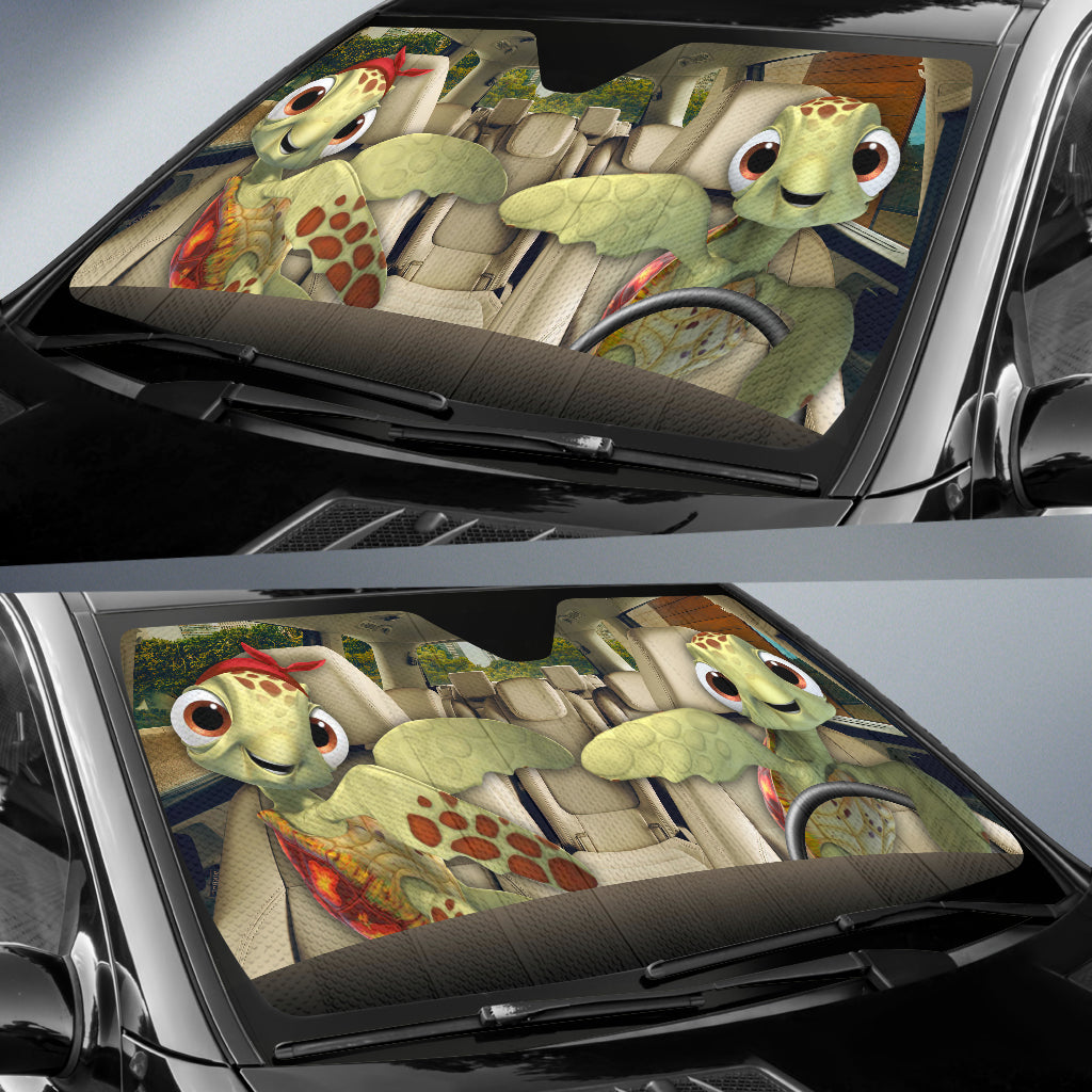 Finding Nemo Funny Turtles Auto Sunshades for Car Protection - AnimeBape