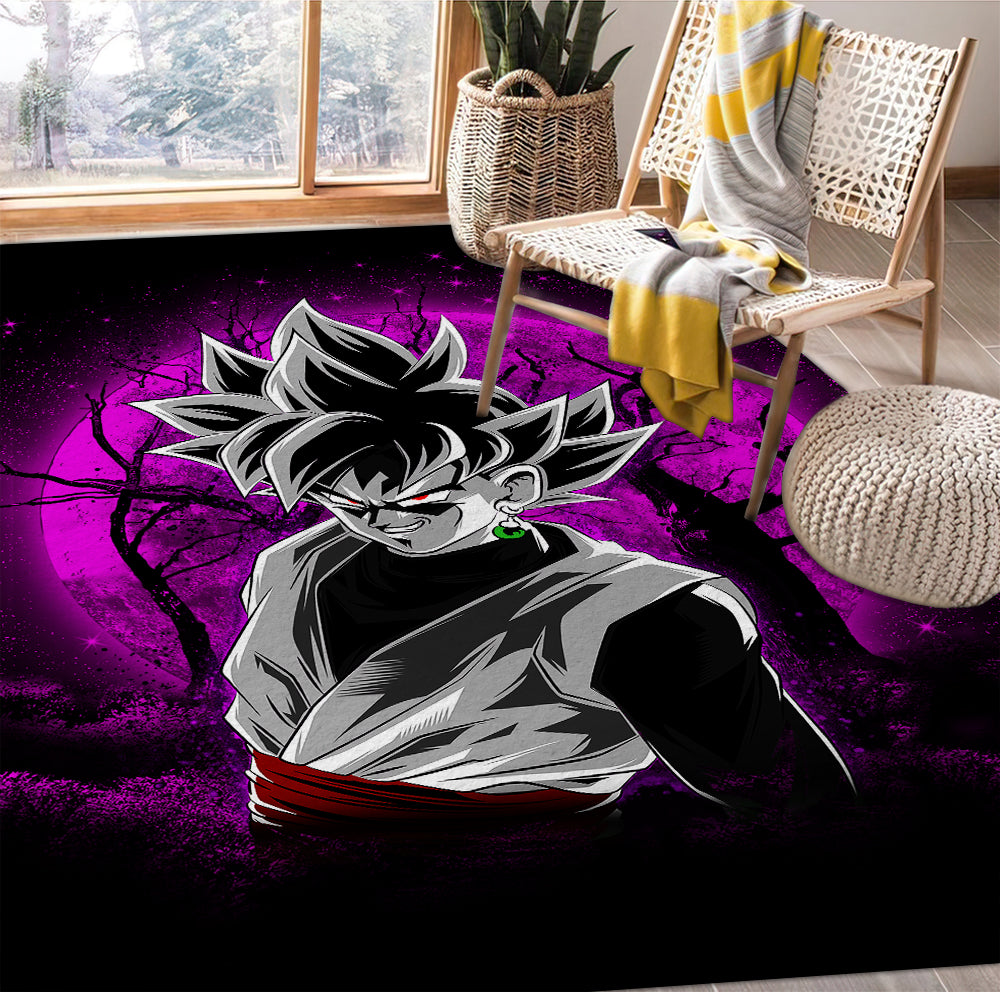 Goku Black Rug for Home Decor - Moonlight Carpet for Room Design ...