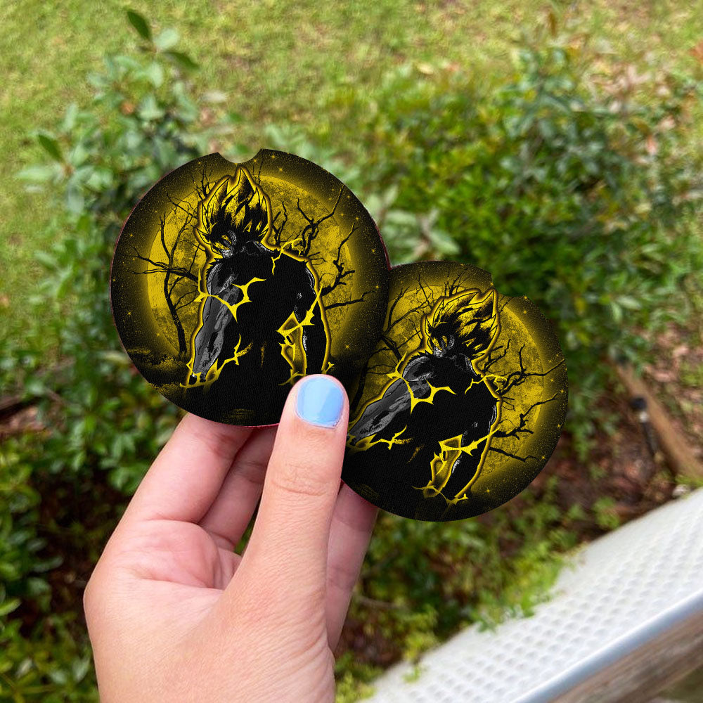 Goku Super Saiyan Halloween Car Coasters for Auto Cup Holders - AnimeBape
