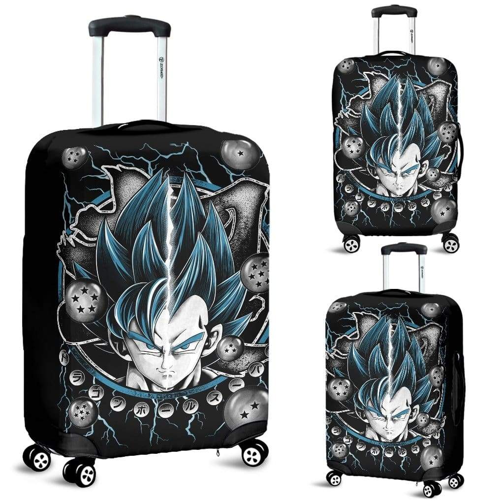 Goku Vegeta Blue 2022 Suitcase Protector Luggage Cover - AnimeBape
