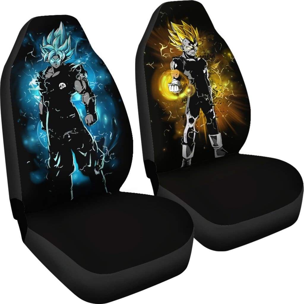 Goku Vegeta Custom Car Seat Covers Premium Decor Protectors - AnimeBape