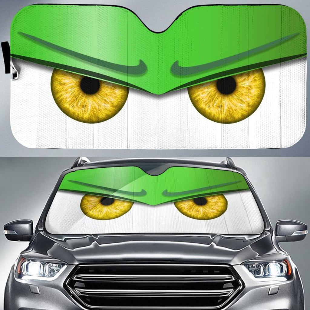 Green Cartoon Angry Eyes Sun Shades for Cars Windshield Accessories ...