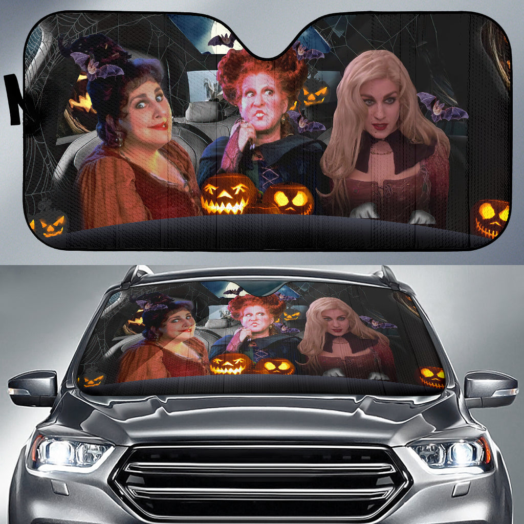 Hocus Pocus Halloween Sunshades - Winifred, Sarah, Mary Car Shades ...