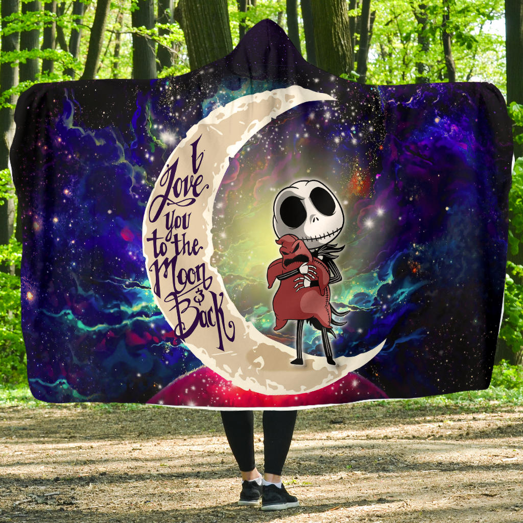 Jack Skellington Nightmare Before Christmas Galaxy Hooded Blanket AnimeBape