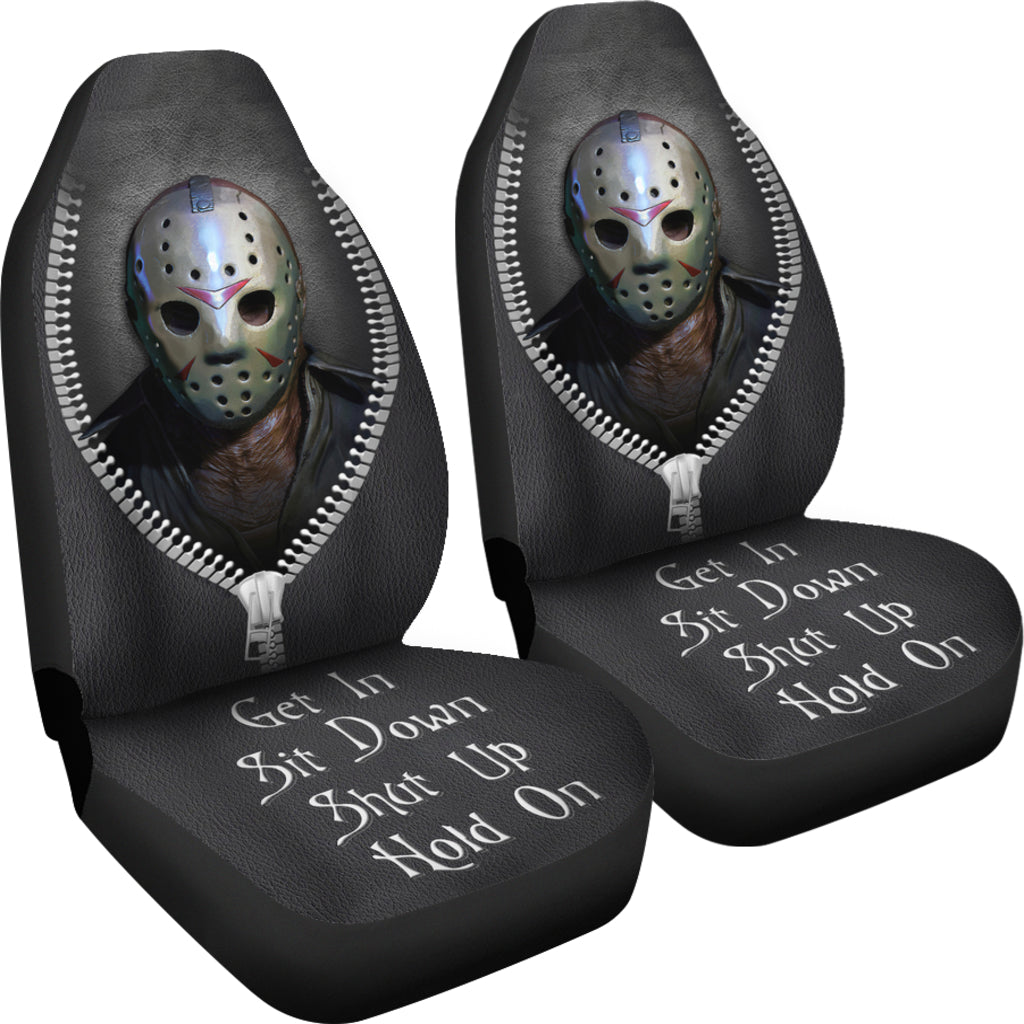 Friday The 13th Horror Car Zipper Seat Covers - Jackson Design - AnimeBape