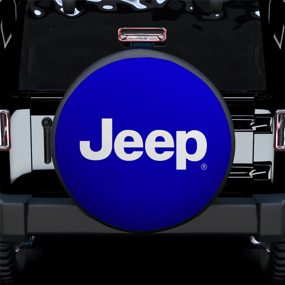 Jeep Blue Spare Tire Covers for Campers, Durable Outdoor Gift - AnimeBape