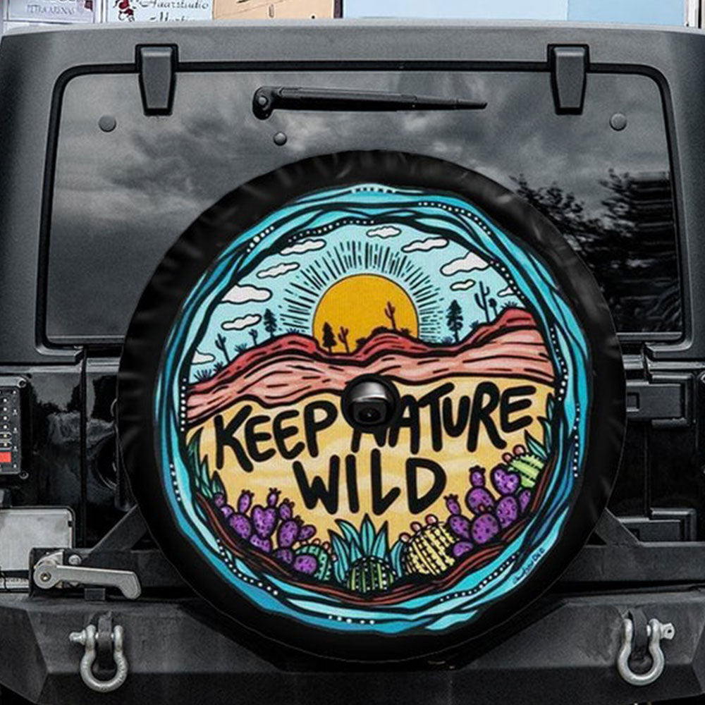 Natural Jeep Spare Tire Cover - Gift for Campers and Outdoor Lovers ...