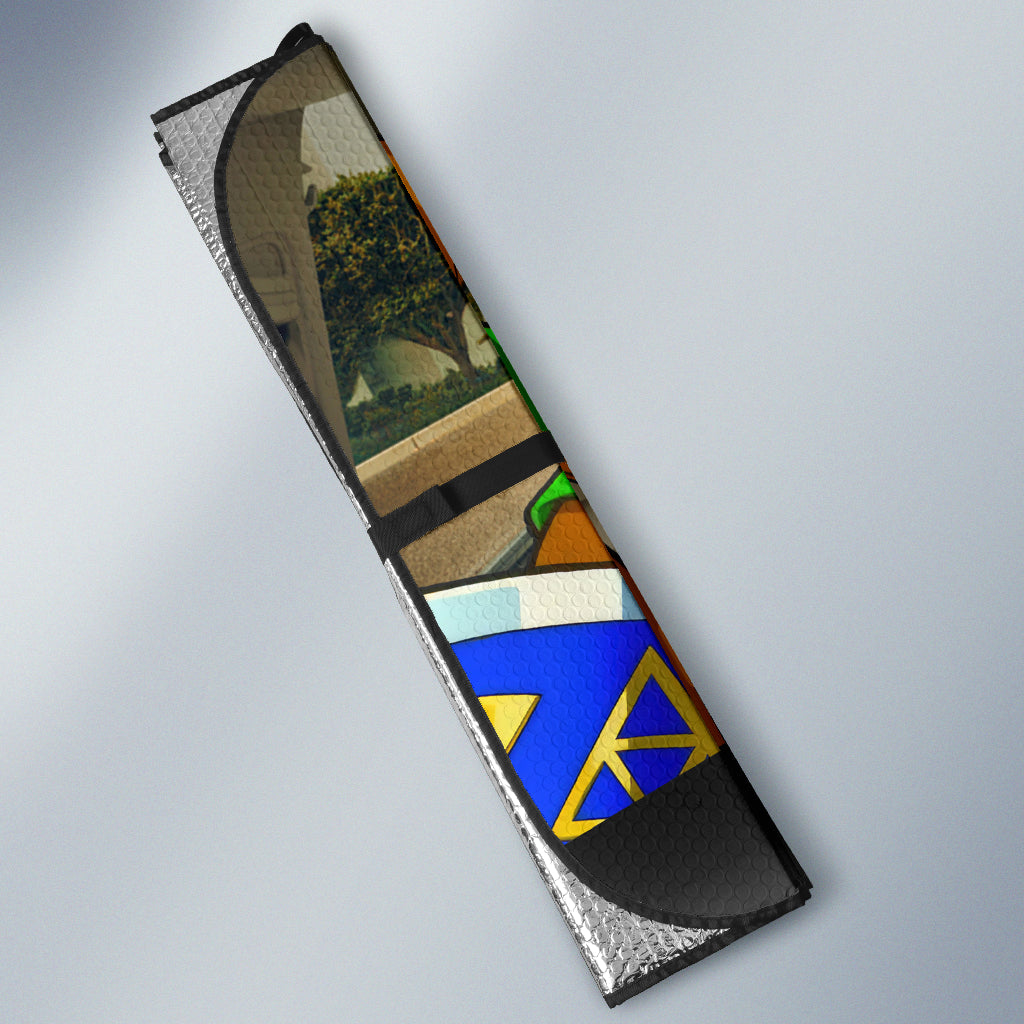 Zelda Link Classic Car Auto Sunshades - Legend of Zelda Theme - AnimeBape
