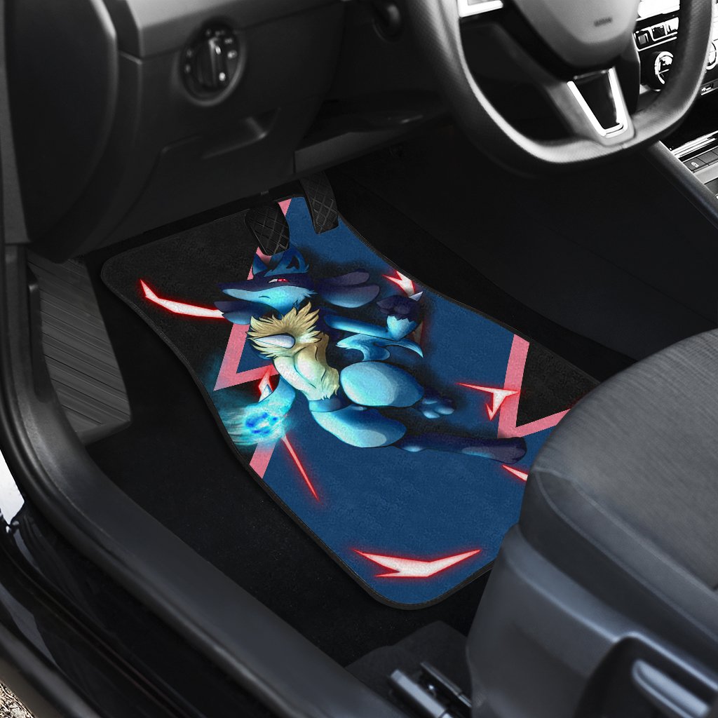 Custom Pokemon Lucario Car Floor Mats - Anime Car Interior Accessories ...