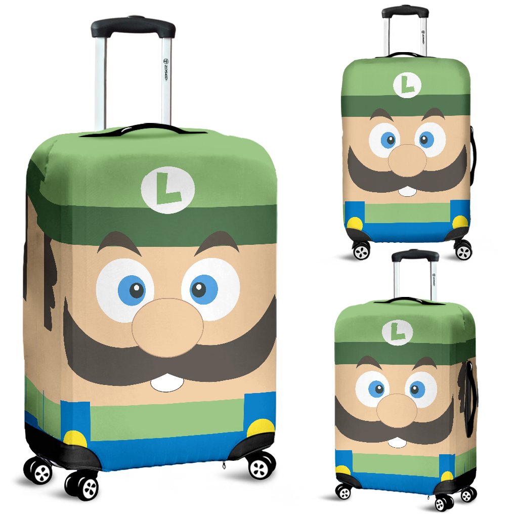 Mario Luggage Cover Suitcase Protector for Travel and Storage - AnimeBape