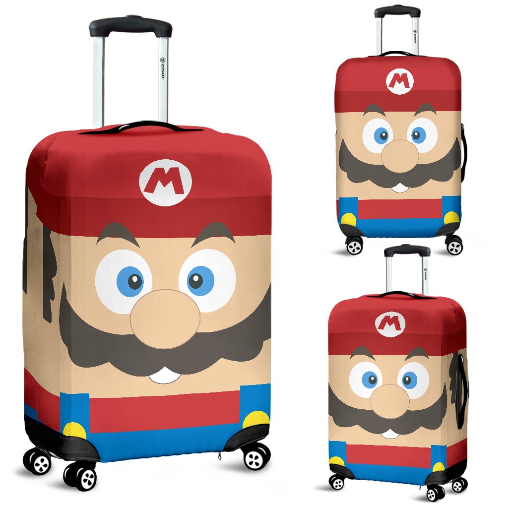 Mario Luggage Cover Suitcase Protector for 2-Piece Set - AnimeBape