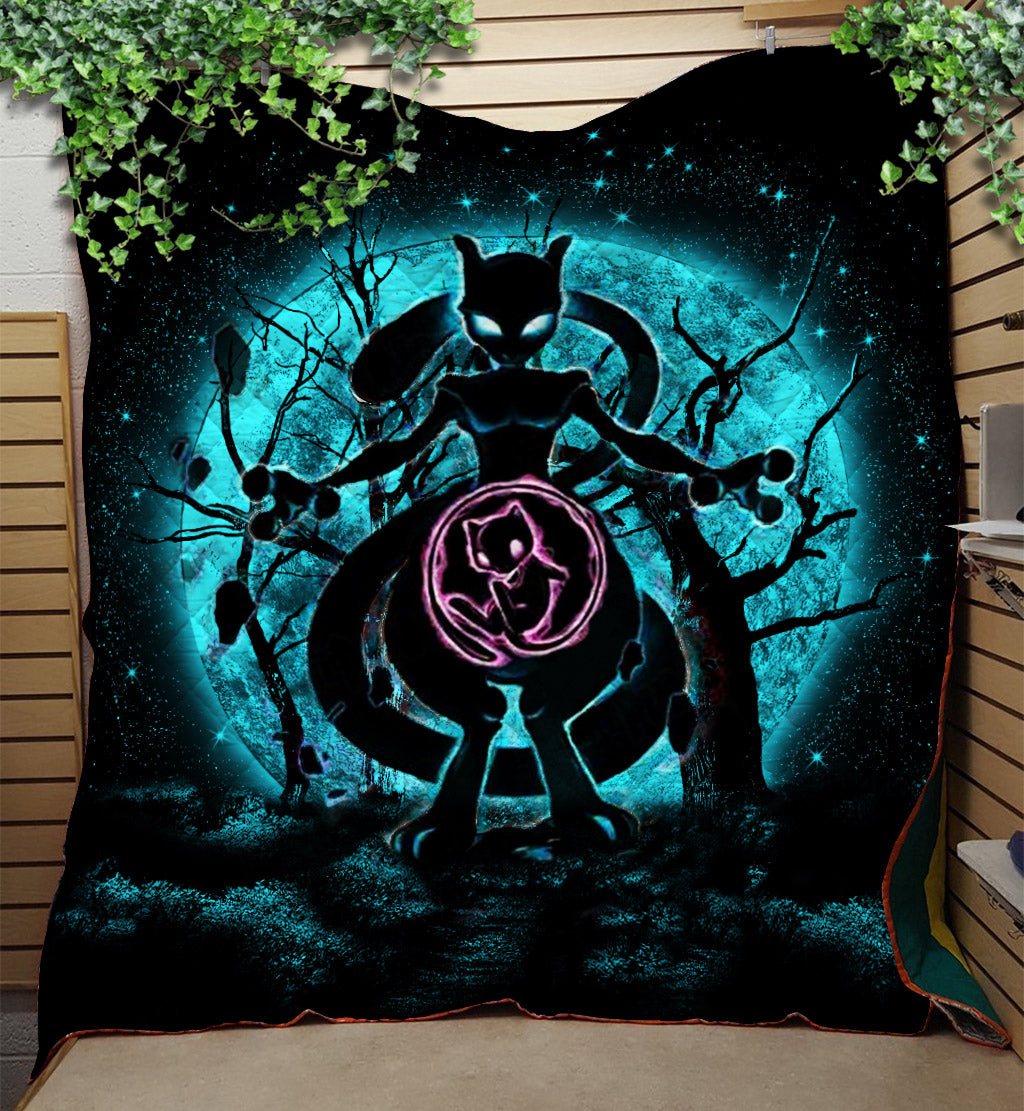Mewtwo Quilt Blanket - Stylish Moonlight Design for Cozy Comfort ...