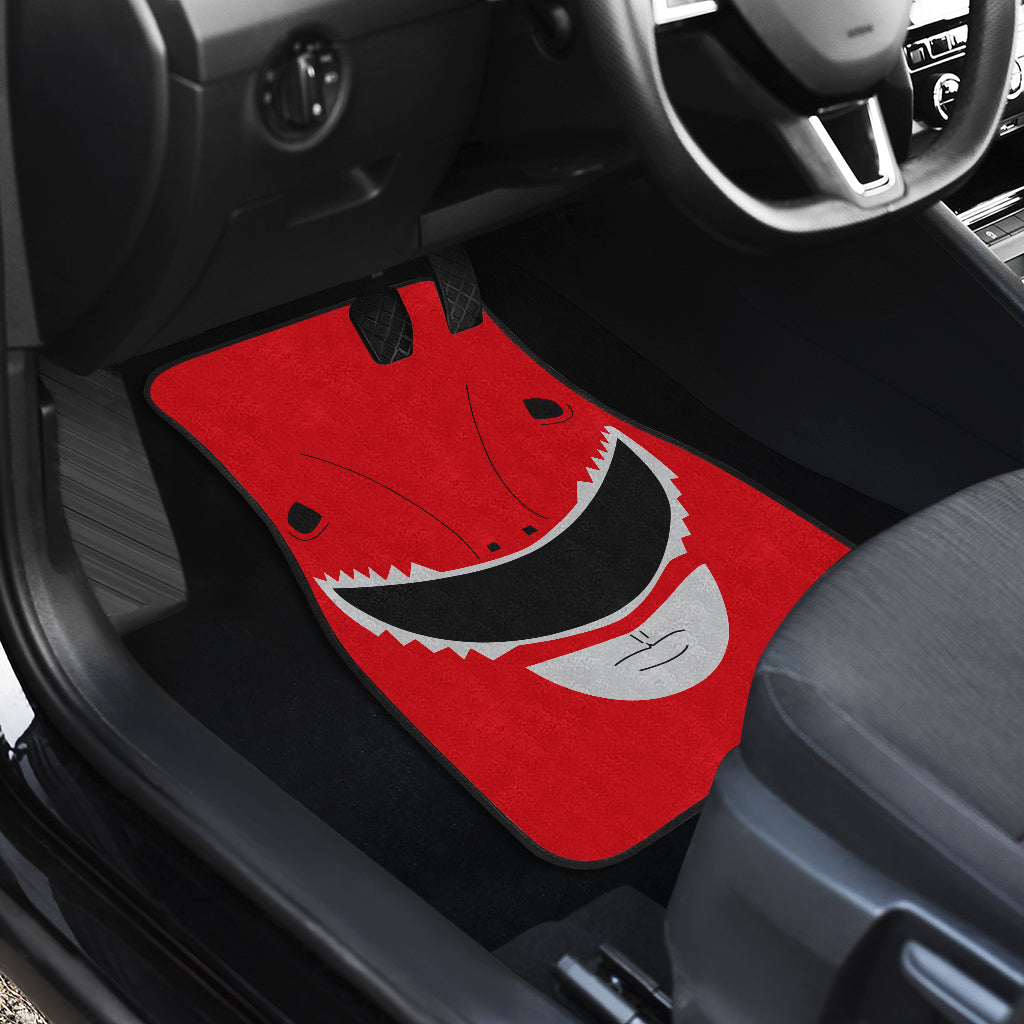 Mighty Morphin Power Rangers Red Floor Mats for Car Accessories - AnimeBape