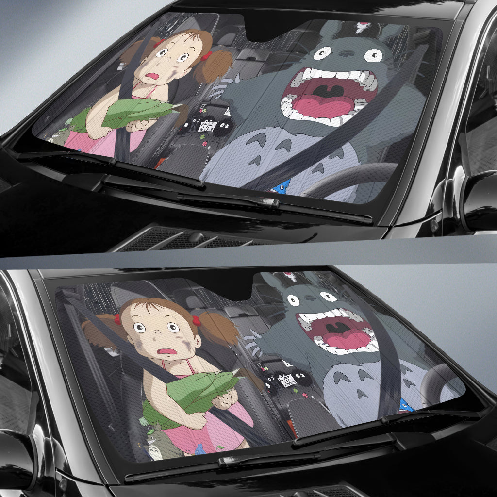 Totoro Car Sunshades - My Neighbor Totoro Auto Window Shades - AnimeBape
