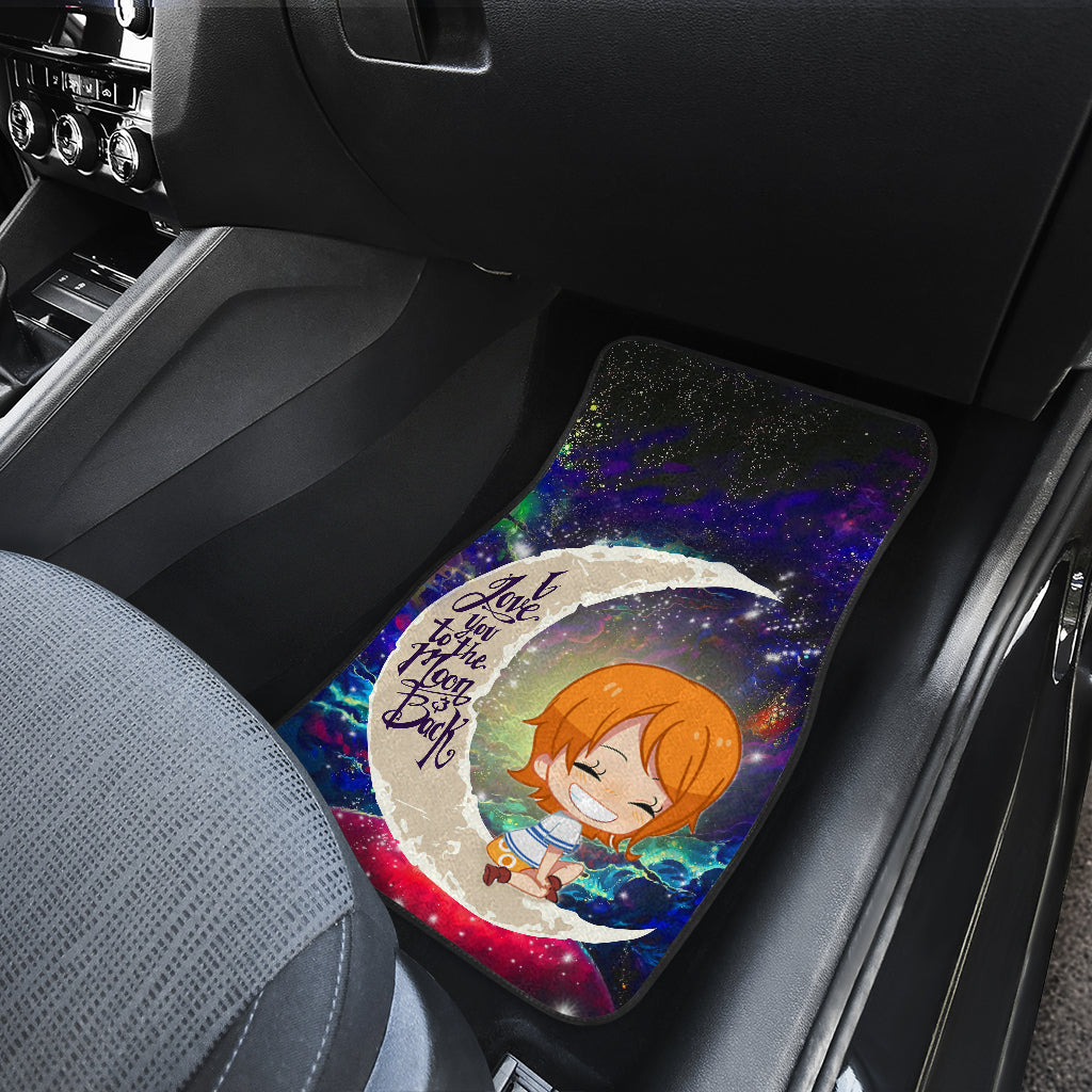 One Piece Nami Love You To The Moon Galaxy Car Mats - AnimeBape