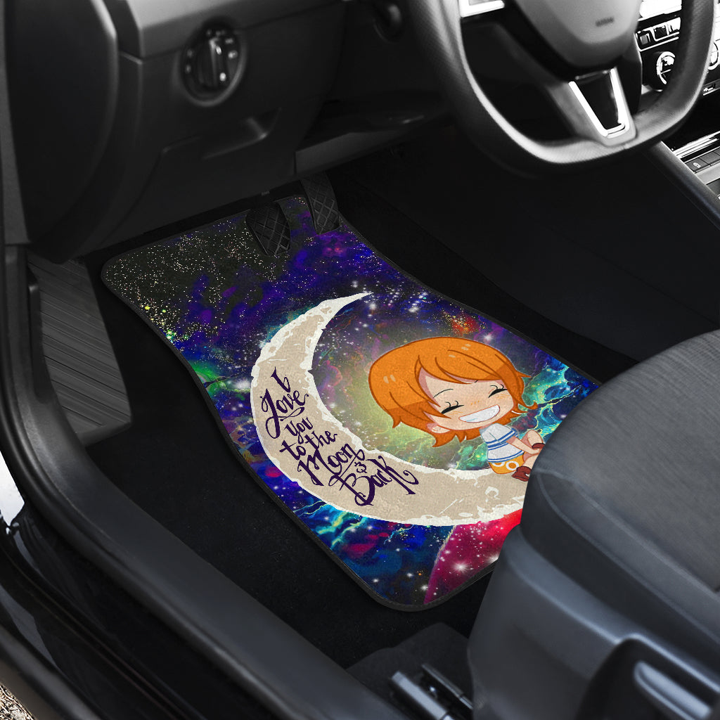 One Piece Nami Love You To The Moon Galaxy Car Mats - AnimeBape
