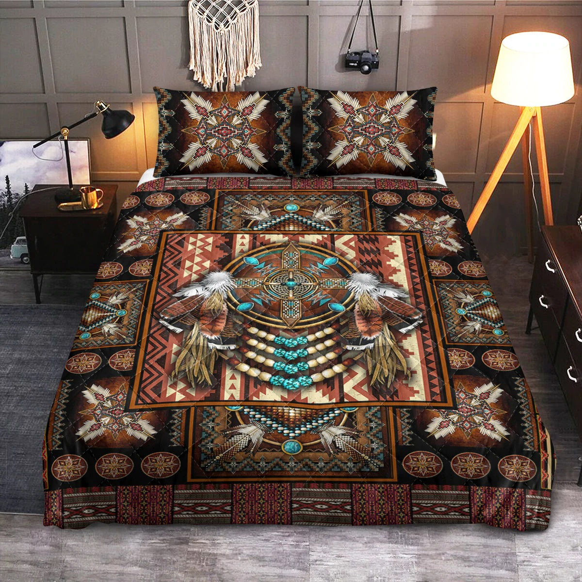 Native American Themed Quilt Bed Sets for Stylish Home Decor - AnimeBape