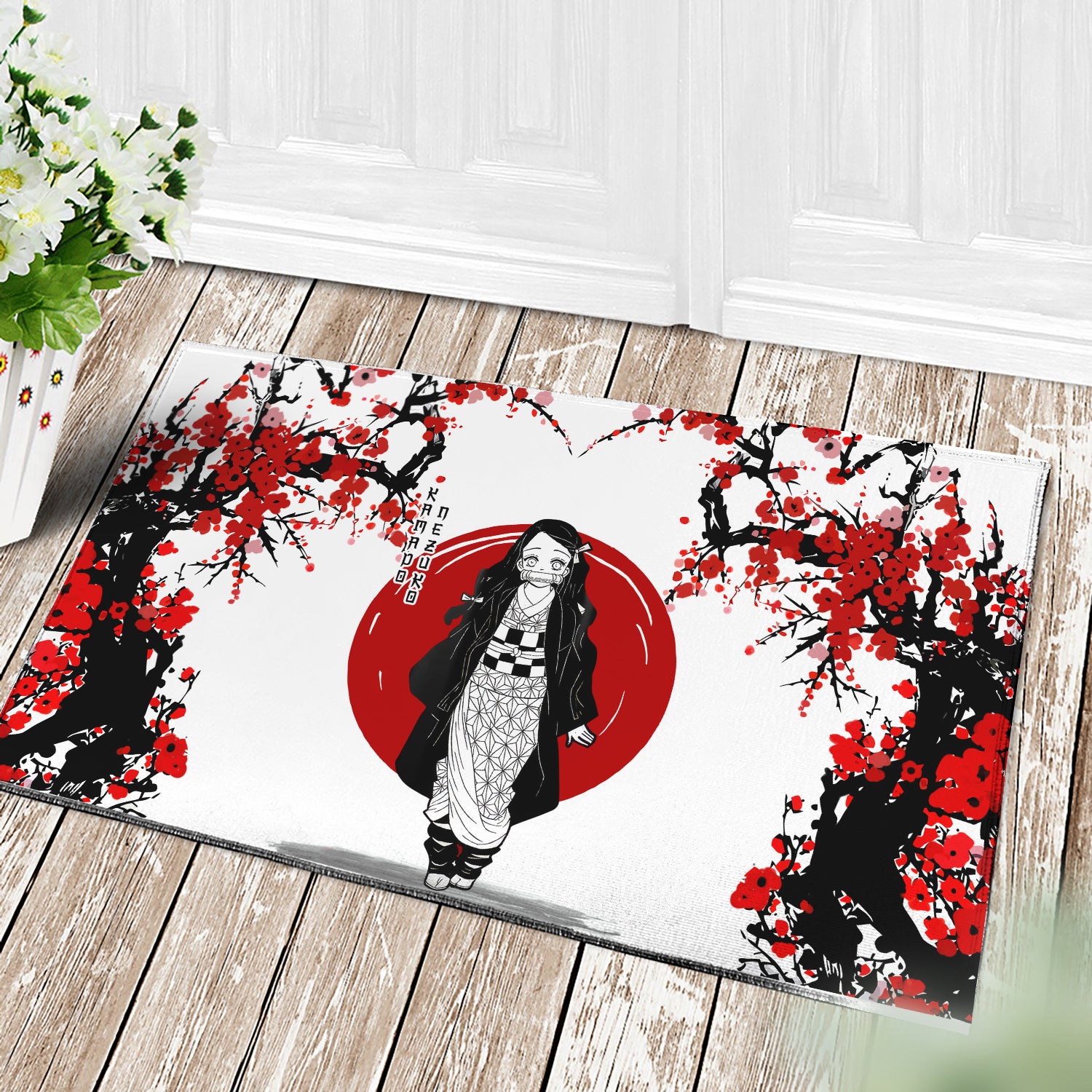 Nezuko Demon Slayer Doormat for Home Decor - Japan Inspired Design ...