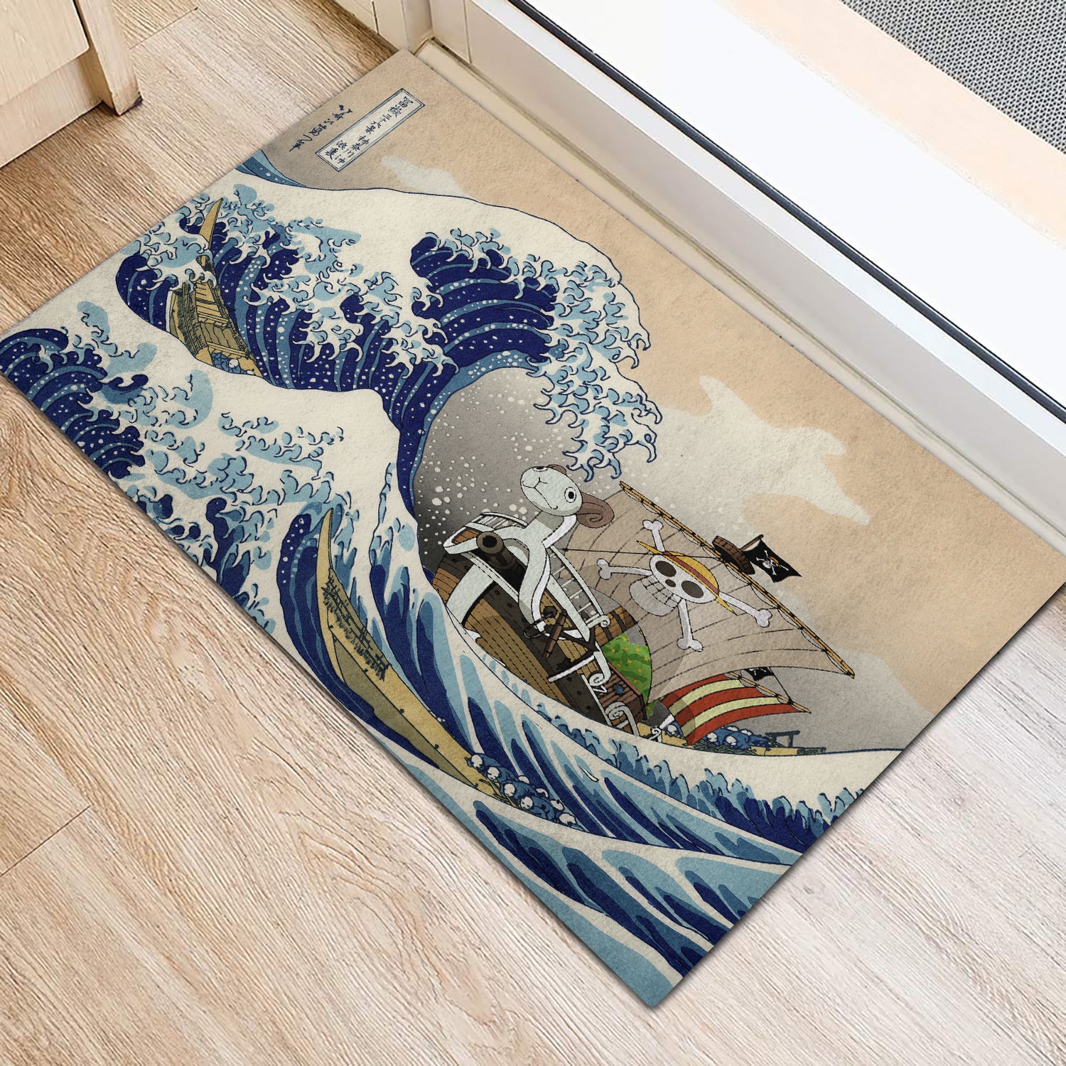 Japanese Art One Piece Great Wave Doormat Welcome Mat Home Decor ...