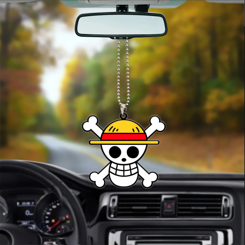 One Piece Straw Hat Pirates Flag Custom Shape Ornament Custom Decor Car ...