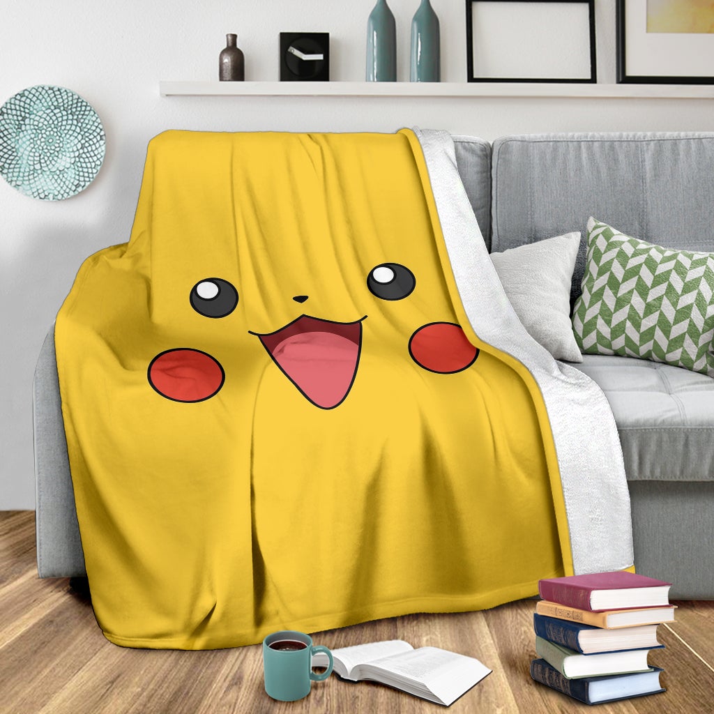 Pikachu Plush Throw Blanket - Super Soft Premium Comfort - AnimeBape