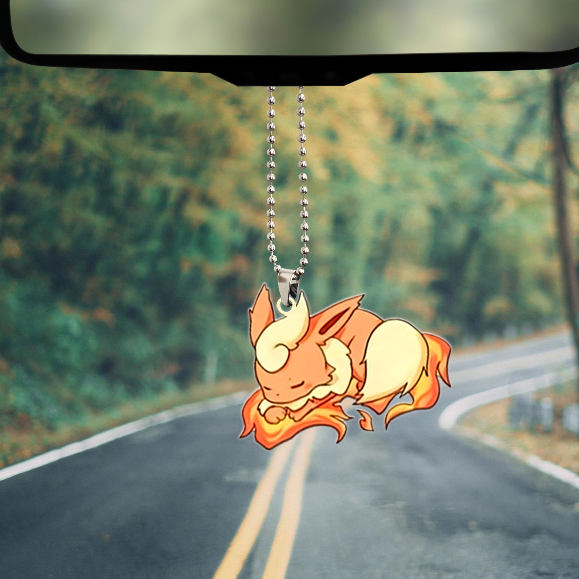 Flareon Eevee Evolution Pokemon Custom Shape Ornament Custom Car ...