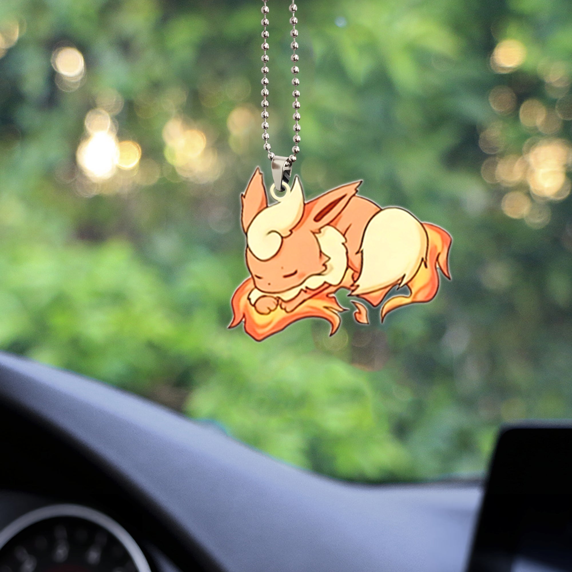 Flareon Eevee Evolution Pokemon Custom Shape Ornament Custom Car ...