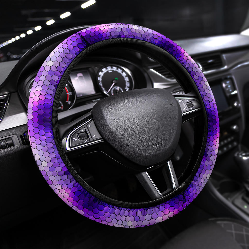 Premium Purple Snake Style Steering Wheel Cover for Car - AnimeBape