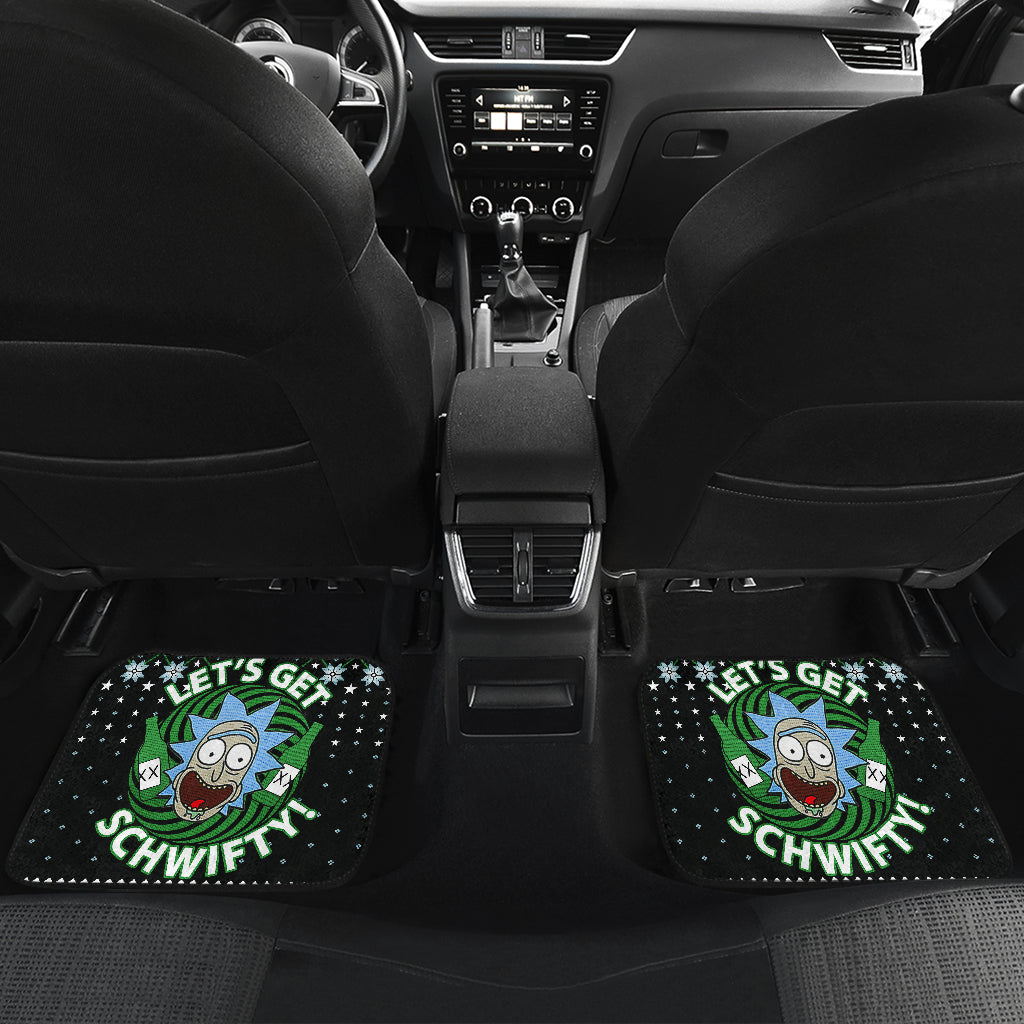 Rick and Morty Christmas Car Floor Mats Automotive Accessories AnimeBape
