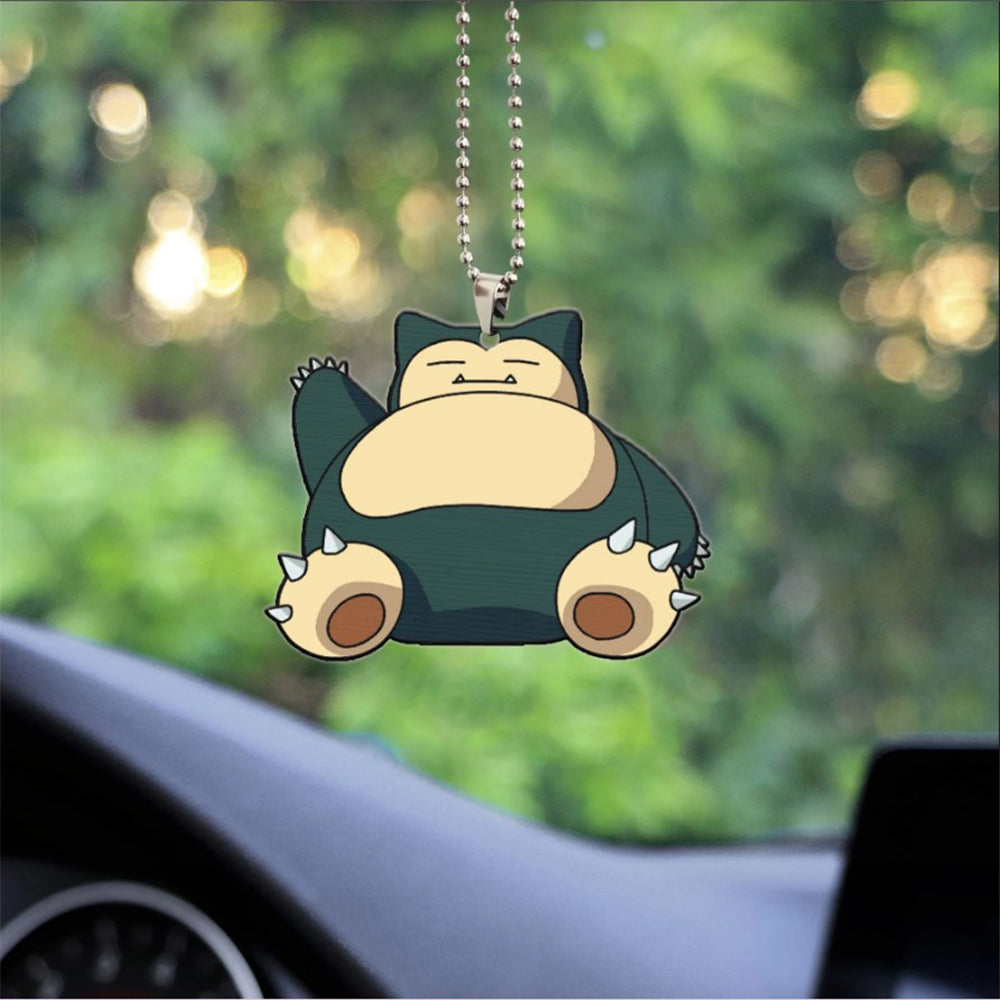 Custom Snorlax Pokemon Custom Shape Ornament - Unique Custom Shape Car ...