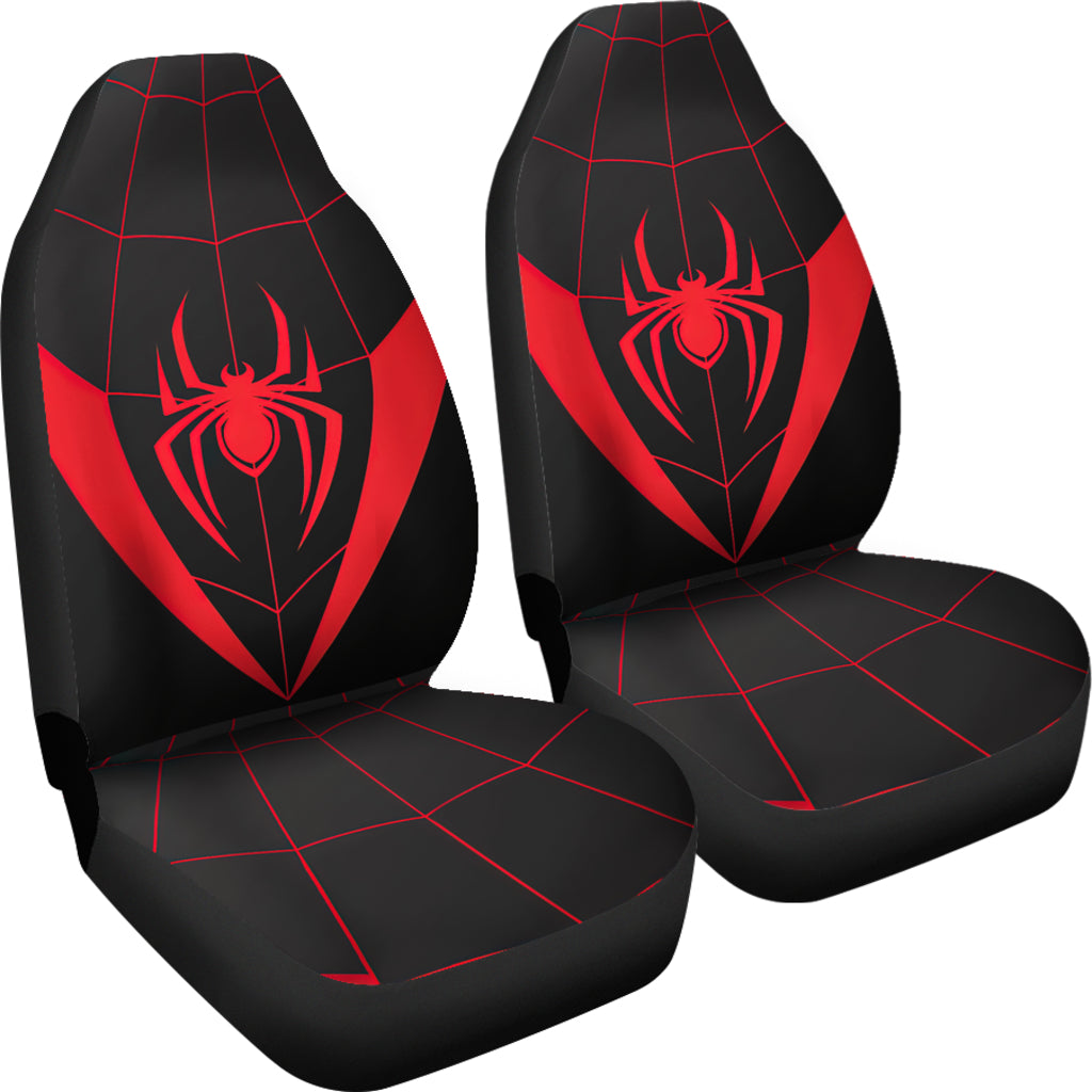 Custom Printed Spider Red Car Seat Covers for Vehicles - AnimeBape