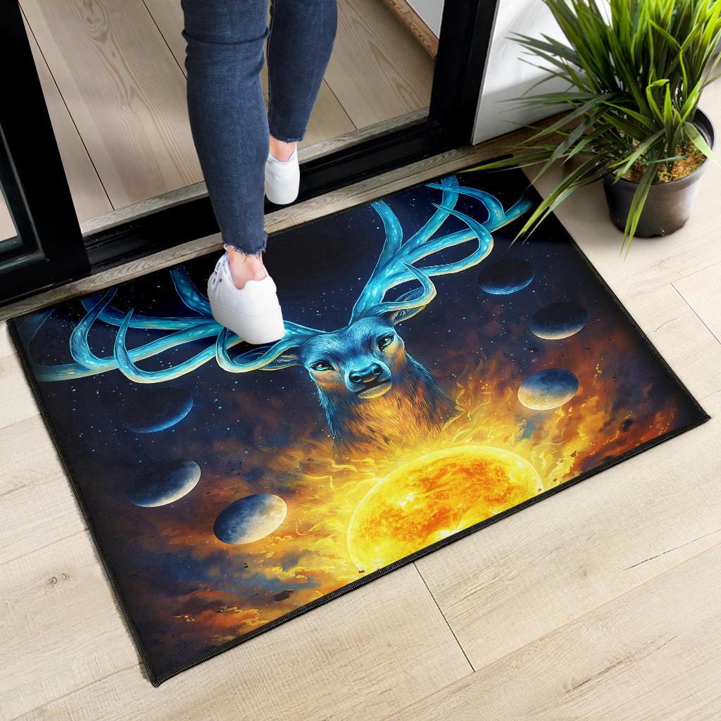 Custom Stag Doormat - Personalized Welcome Mat for Party Decor - AnimeBape